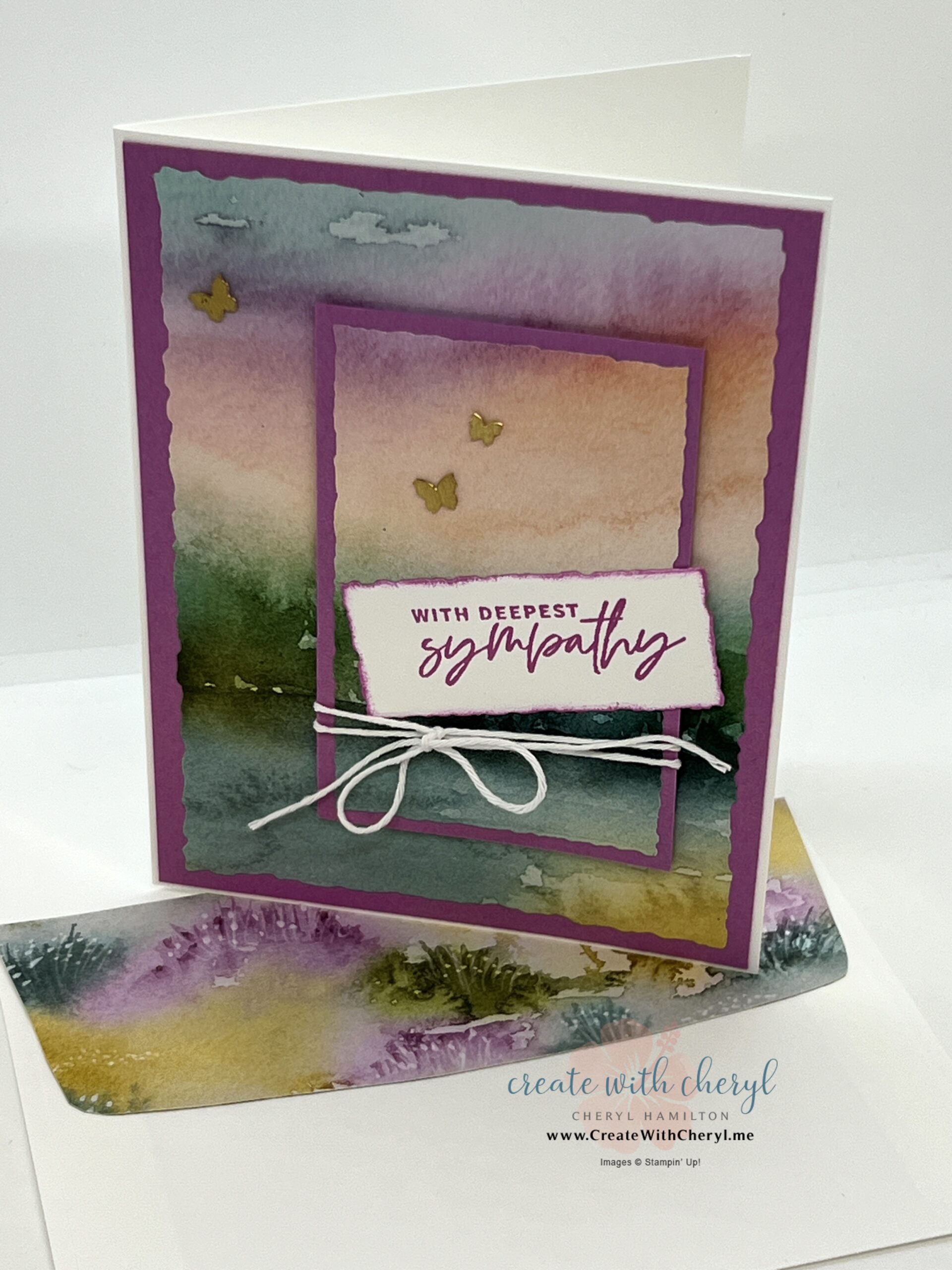 Thoughtful Journey Sympathy Card - Create With Cheryl - Cheryl Hamilton