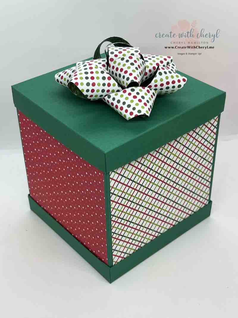 Big Gift Box Video Tutorial - Take a Bow - Create With Cheryl - Cheryl ...