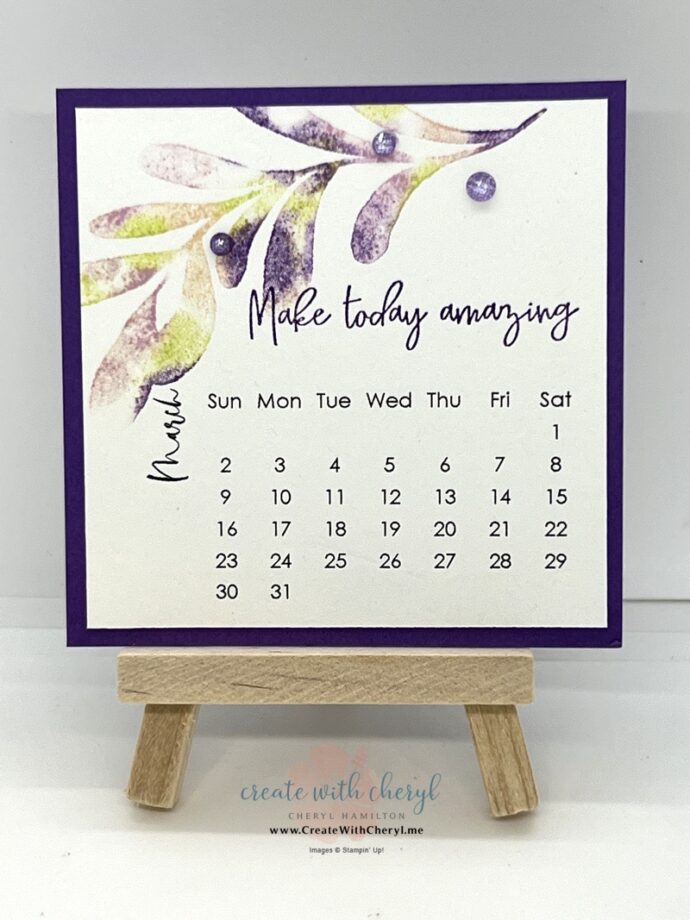 DIY Calendar Blog Hop for March - You Are Beautiful - Create With ...